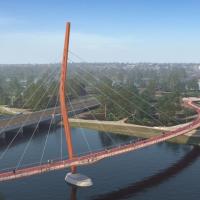 Plans advance for Perth's cable-stayed footbridge - Bridge Design ...