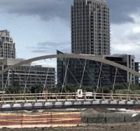 First span installed for Toronto's Garrison Crossing - Bridge Design ...