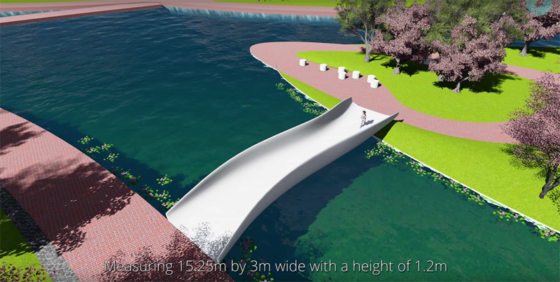 Watch plastic footbridge being printed in China - Bridge Design ...