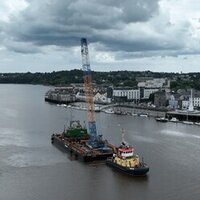 Pile-driving begins for Irish sustainable-transport bridge - Bridge ...