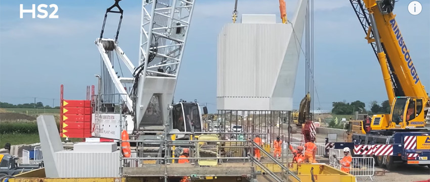 On-site assembly of prefabricated elements begins for major UK rail ...